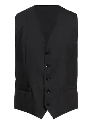 Dolce & Gabbana Tailored Vest In Virgin Wool Blend - Grey