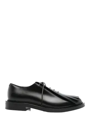 Max Mara Leather Oxford Shoes - Black