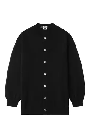 BLACK COMME DES GARÇONS Wool Cardigan - Black