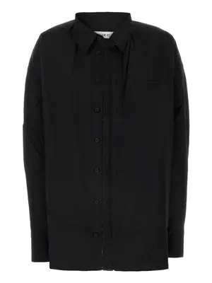 Y/project Poplin Shirt - Black