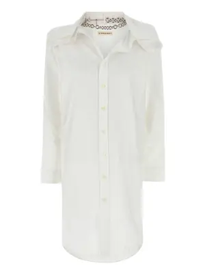 Y/project Oxford Shirt Dress - White