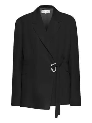 JW Anderson Wrap-design Blazer - Black