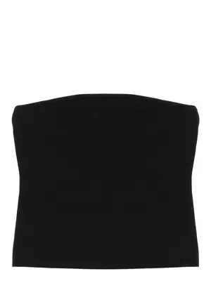 Matteau Strapless Knit Top - Black