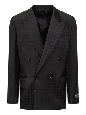 Amiri Double-breasted Blazer - Black