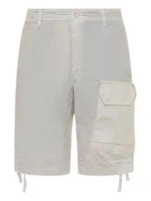 TEN C Faded-effect Shorts - White