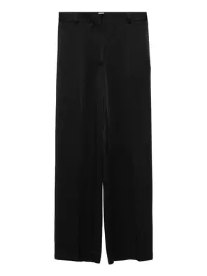 TOTÊME Crepe De Chine Trousers - Black