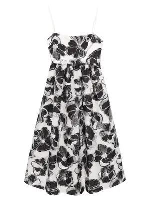 Stine Goya Anemone-jacquard Midi Dress - White