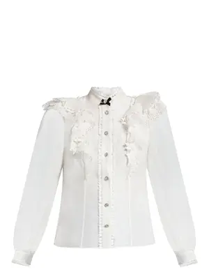 Zimmermann Crush Blouse - White