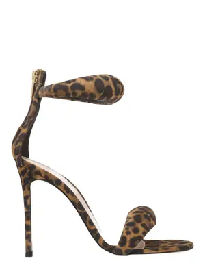 GIANVITO ROSSI Bijoux High Heel Sandals Leopard Print