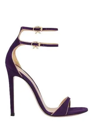 GIANVITO ROSSI Levy 85 Booties Purple Suede