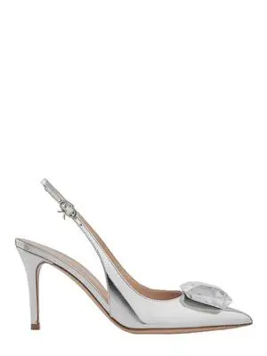 GIANVITO ROSSI Jaipur Sling - Silver