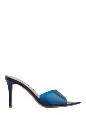 GIANVITO ROSSI Elle 85 Mules Blue