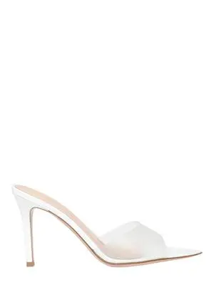 GIANVITO ROSSI Elle 85 Mules - White Plastic
