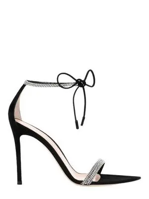 GIANVITO ROSSI Montecarlo Tie Sandals - Black