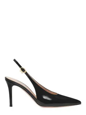 GIANVITO ROSSI Robbie Slingbacks - Black Nappa