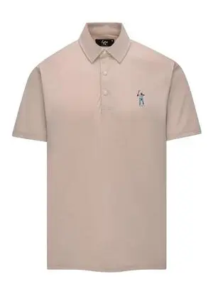 EASTSIDE GOLF Snap Placket Performance Golf Polo - Taupe