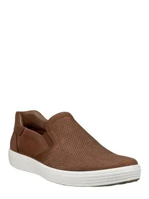 Ecco Soft 7 Slip-on Sneaker - Cocoa Brown