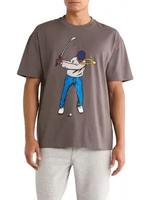EASTSIDE GOLF Swingman Double Sided Graphic T-shirt - Charcoal Grey
