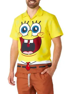 Opposuits Spongebob Camp Shirt & Shorts Set - Yellow