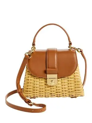 VERONICA BEARD Veronica Beard Small Wicker Avenue Crossbody Bag