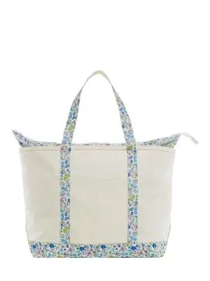 TRVL DESIGN Posies Floral Coated Canvas Maxi Tote - Multi