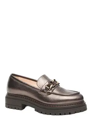 NEROGIARDINI Chain Platform Loafer - Open Brown