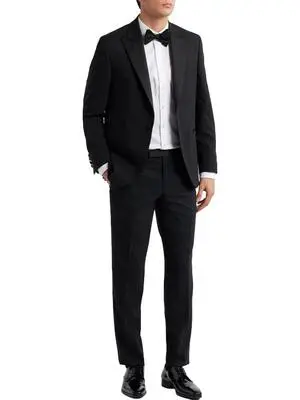 JACK VICTOR Elwood Contemporary Fit Wool Tuxedo - Black