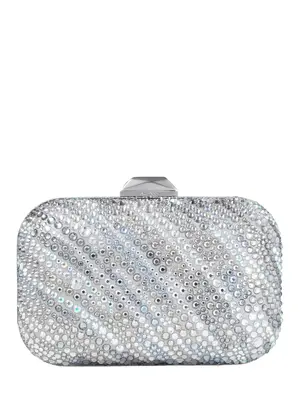 JIMMY CHOO Cloud Clutch Silver