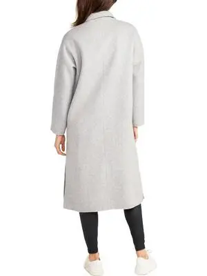 BELLE & BLOOM Belle & Bloom Guestlist Oversized Double Breasted Coat Grey Marle