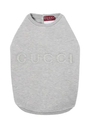 Gucci Logo Embossed Dog Sweatshirt - Grey