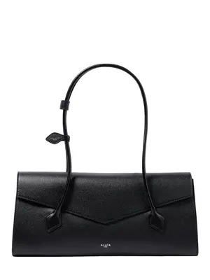 Alaïa Le Teckel Leather Shoulder Bag - Black