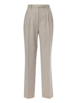 THE ROW Norbert Straight Pants - Grey