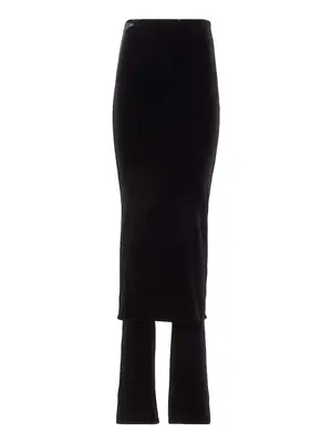 Alaïa Fluid Jersey Skirt Pants - Black