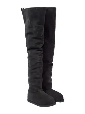 Amina Muaddi Heidi 15 Over-the-knee Boots - Black