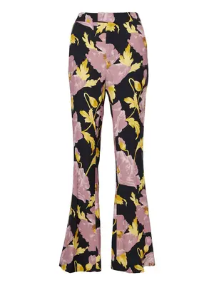 La DoubleJ Saturday Night Printed Bootcut Trousers - Multicoloured