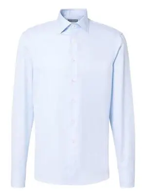 Canali Cotton Poplin Shirt - Blue