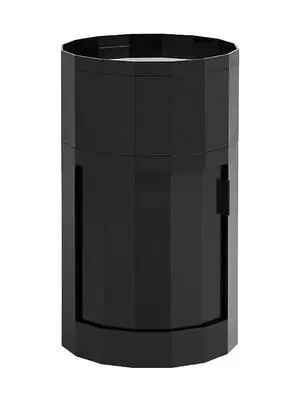 HAY Hay Facet High Plastic Cabinet 66cm Anthracite