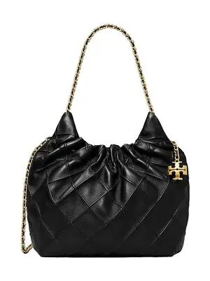 Tory Burch Mini Fleming Hobo Bag - Black