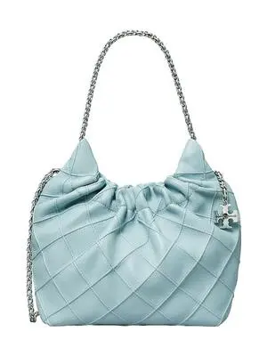 Tory Burch Tory Burch Mini Fleming Hobo Bag Mist