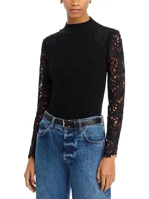 GENERATION LOVE Marcelena Lace Sleeve Sweater