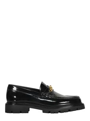 Celine Leather Loafers - Black