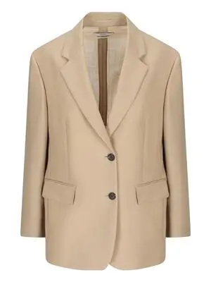 Prada Single-breasted Blazer - Beige