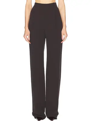 Saint Laurent Straight Leg Trouser - Chocolate