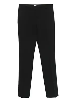 TOTEME Low-rise Stovepipe Trousers - Black