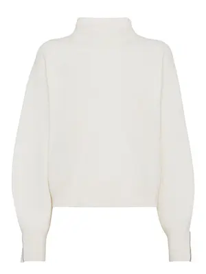 BRUNELLO CUCINELLI Brunello Cucinelli Cashmere Mock-Neck Top