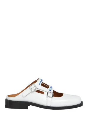 Marni Marni Buckled Mules White