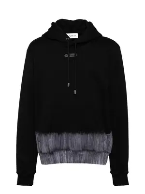 LANVIN Logo-patch Hoodie - Black