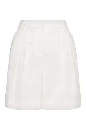 Alberta Ferretti Pleat-detailing Thigh-length Shorts - White
