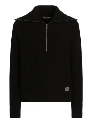 Dolce & Gabbana Fisherman's-knit Sweater - Black