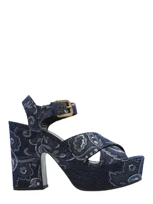 Etro Denim Sandals - Blue